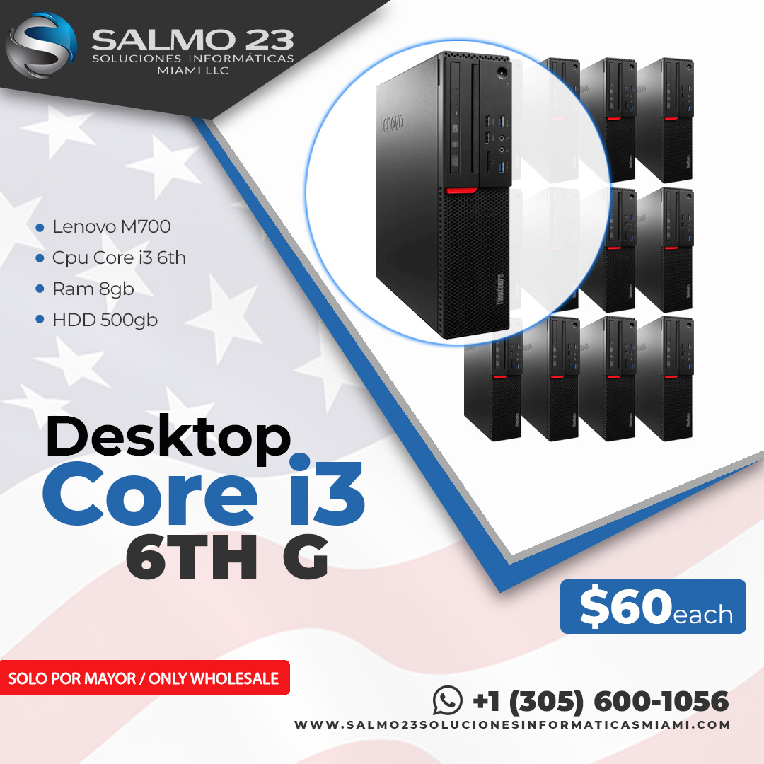 PC Core i3 6ta Generación | Salmo 23 Soluciones Informaticas Miami LLC